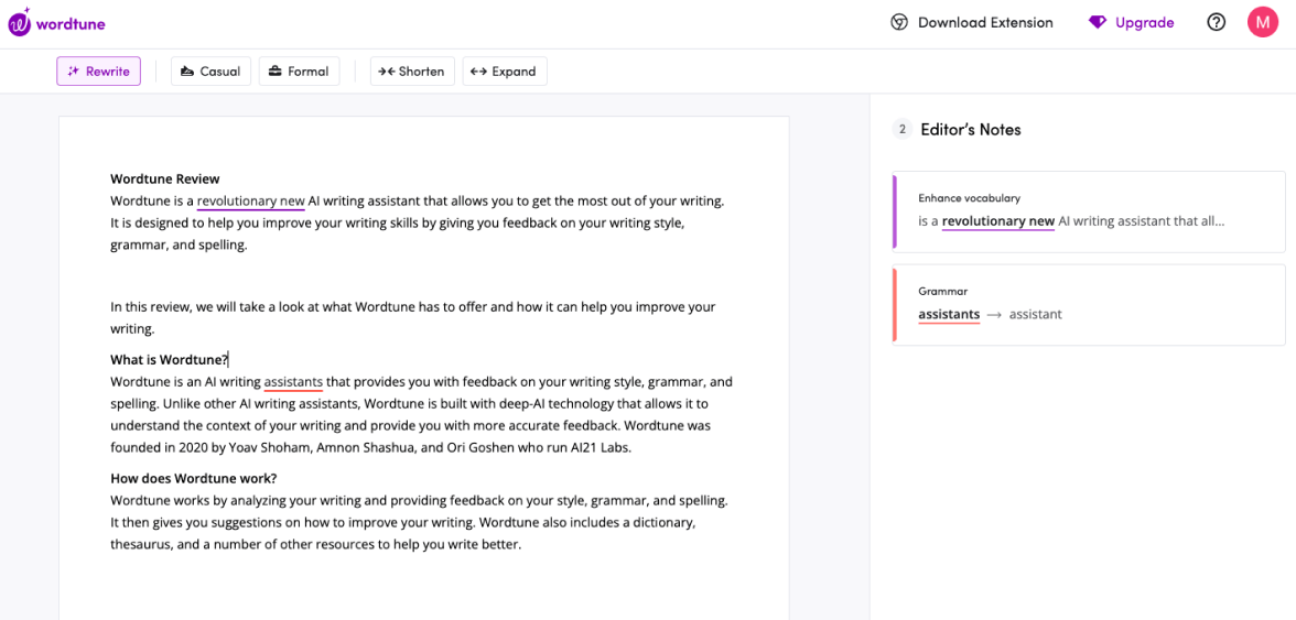 Wordtune | How to use Wordtune? Pricing, Pros and Cons